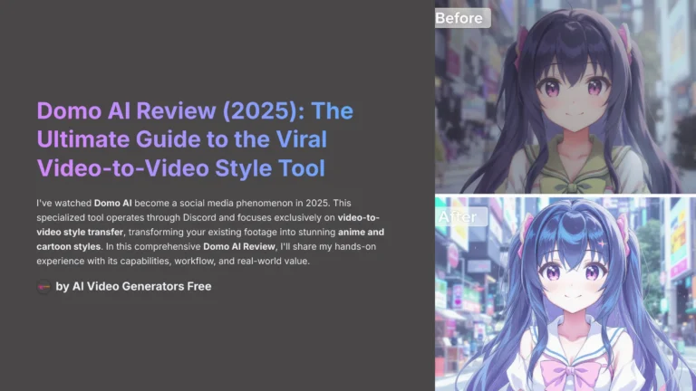 Domo AI Review (2025): The Ultimate Guide to the Viral Video-to-Video Style Tool - AI Video ...