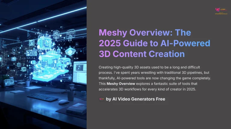 Meshy Overview: Your Comprehensive 2025 Guide to AI-Powered 3D Content Creation - AI Video ...