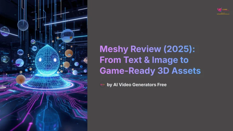 Meshy Review (2025): From Text & Image to Game-Ready 3D Assets - AI Video Generators Free