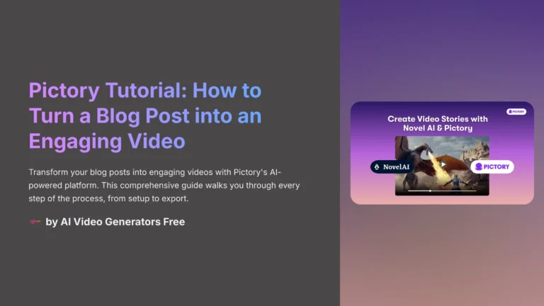 Pictory Tutorial: How to Turn a Blog Post into an Engaging Video (Step-by-Step) - AI Video ...